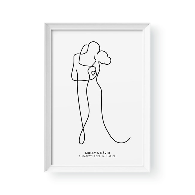 Emlékvilág | Vonalrajz: Házaspár